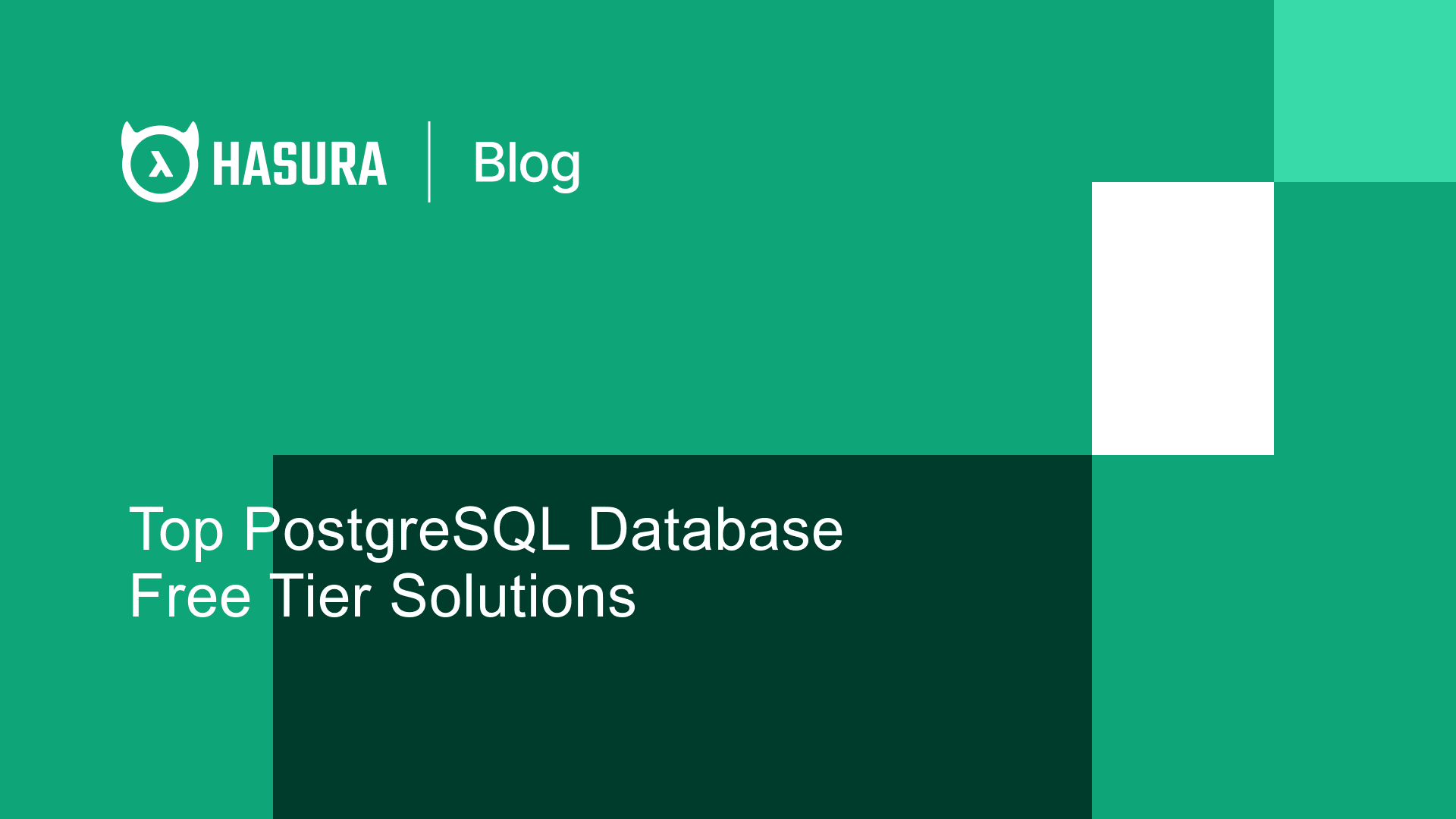Top PostgreSQL Database Free Tier Solutions